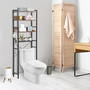 Costway 3-Tier Over-The-Toilet Bathroom Shelf Metal Frame Space Saver ...