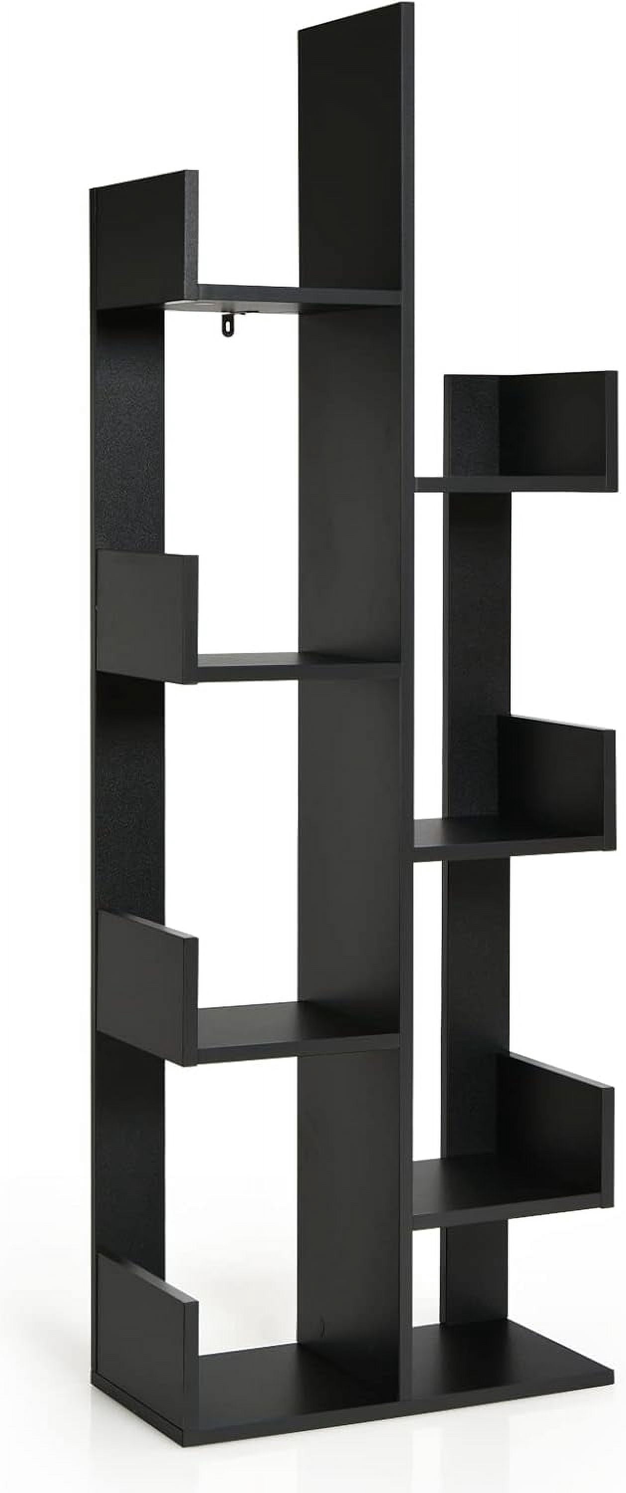 Jadona Book Shelf, Tall Bookshelf with 8 Storage Shelves, Free Standing ...