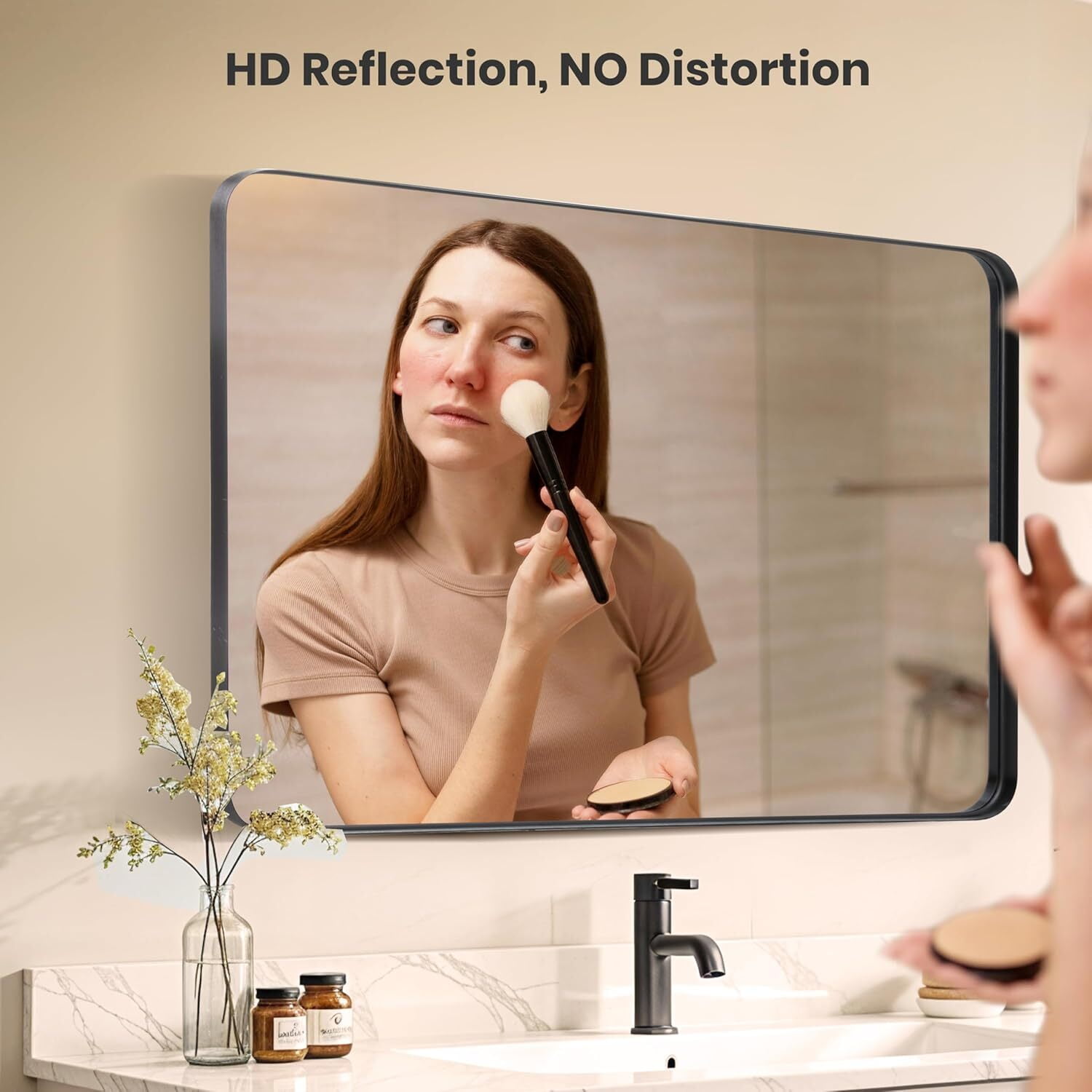 Jadona Full Length Mirror Lighted Body Mirror with Lights-Led Stand up ...