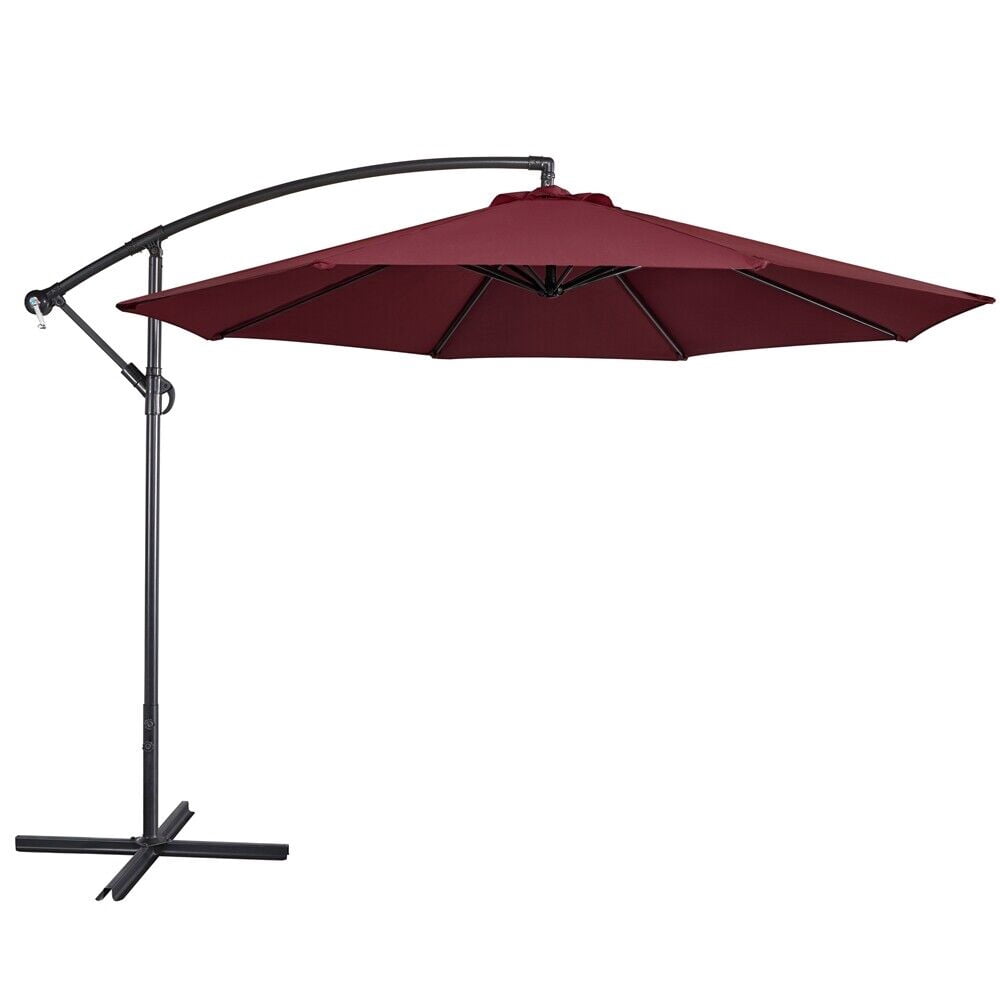 Jadona High - Quality 10 Ft Patio Offset Umbrella, Stylish Cantilever ...