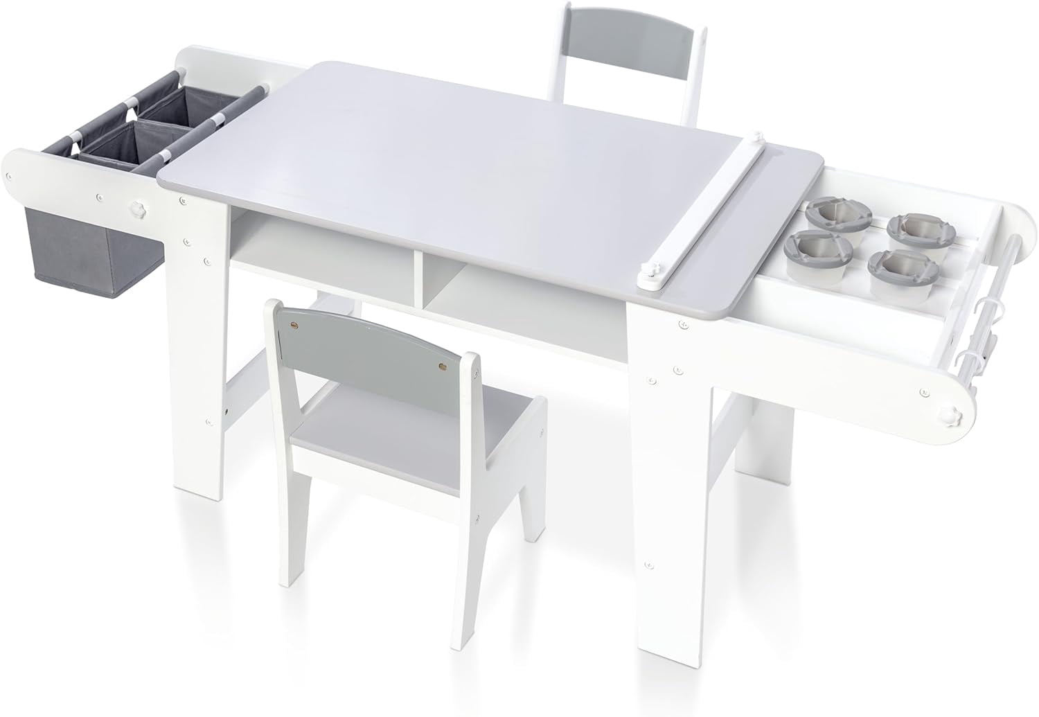 Jadona Kids Art Table Set with Chairs for Playroom, Toddler Craft and ...
