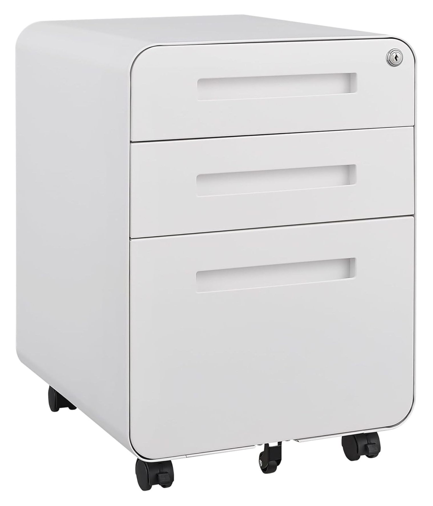 Jadona Office Vertical Files - Rolling Filing Cabinet on Wheels with ...