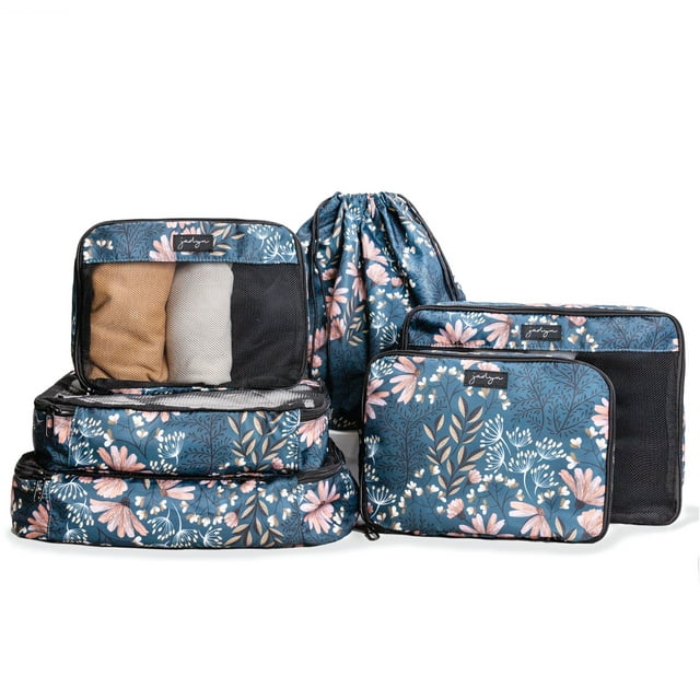 Jadyn Packing Cubes for Travel, 6-Piece Large Packing Cube Organizer ...