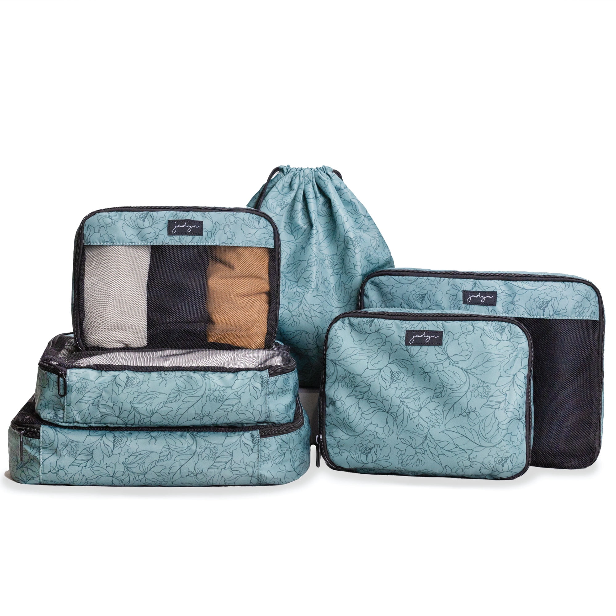 Jadyn Packing Cubes for Travel, 6-Piece Large Packing Cube Organizer ...