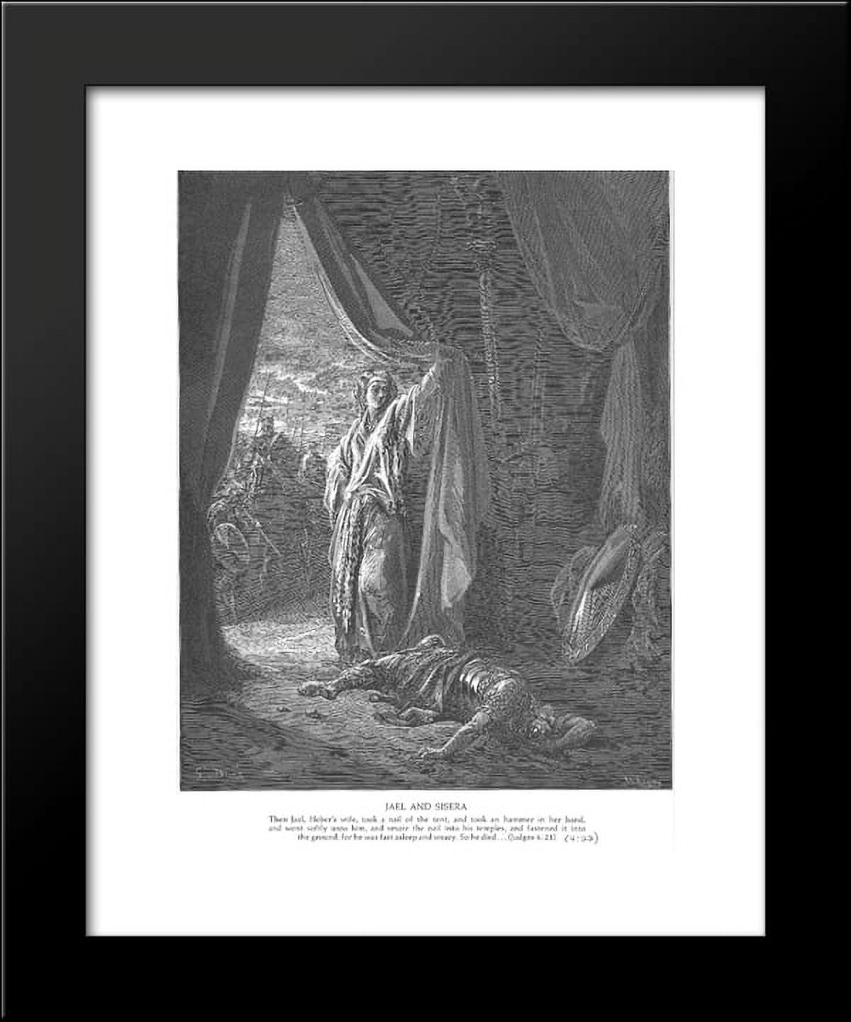 Jael Kills Sisera 20x24 Framed Art Print by Gustave Dore - Walmart.com