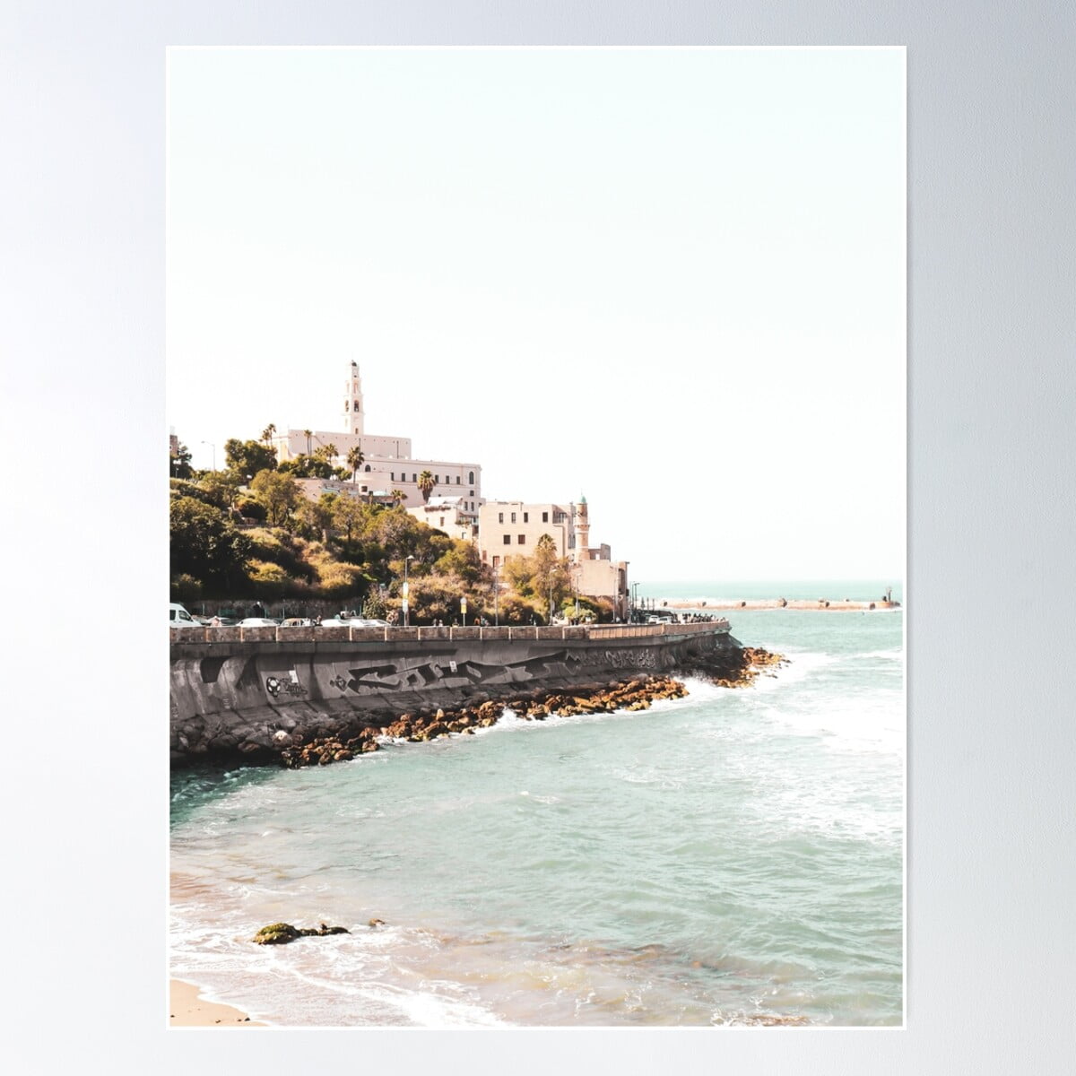 Jaffa port blue sky Tel Aviv beach landscape photography in Israel ...