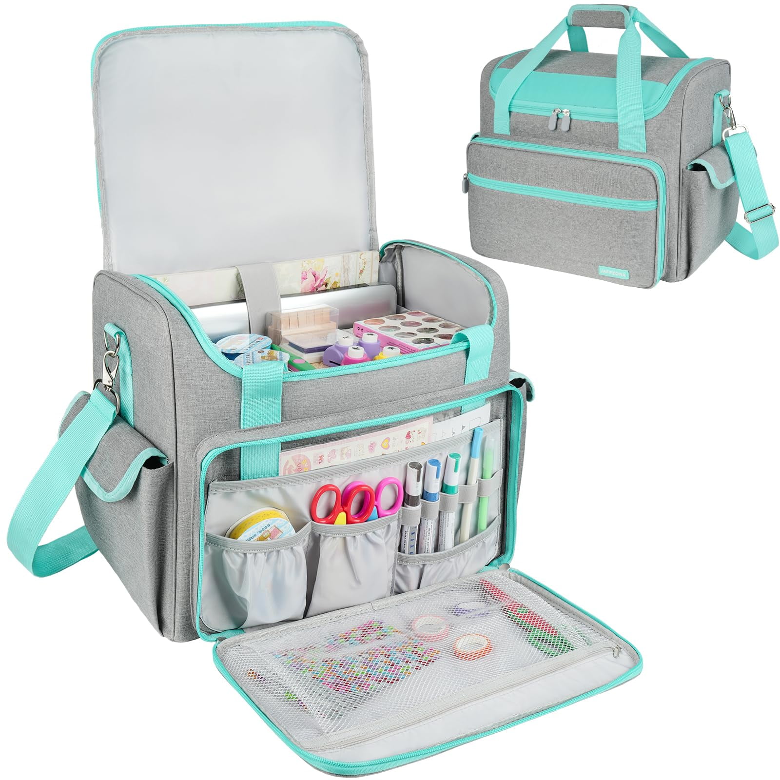 Jaffzora Craft Bag for Scrapbook Supplies, AIS1 Large Scrapbook Tote ...