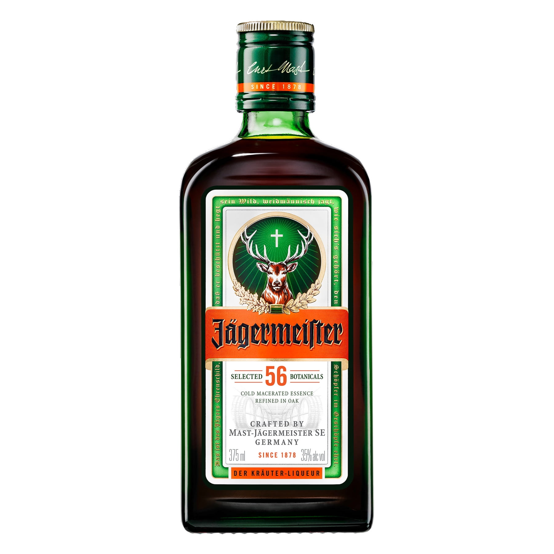 Jagermeister Herbal Liqueur, 375 ml Bottle, 35% ABV - Walmart.com