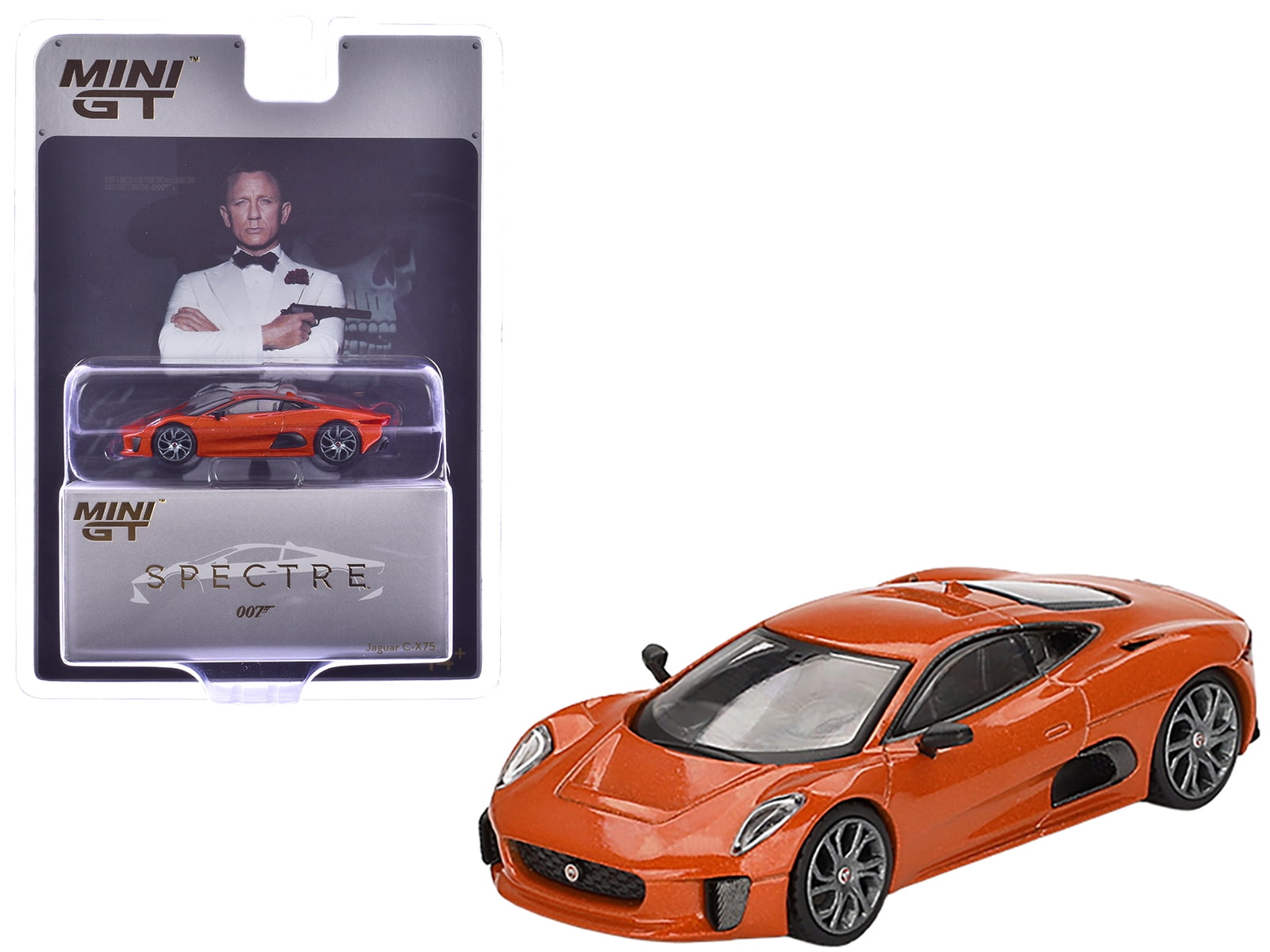 Jaguar C-X75 Orange Metallic 007 James Bond "Spectre" (2015) Movie Limited Edition 1/64 Diecast ...