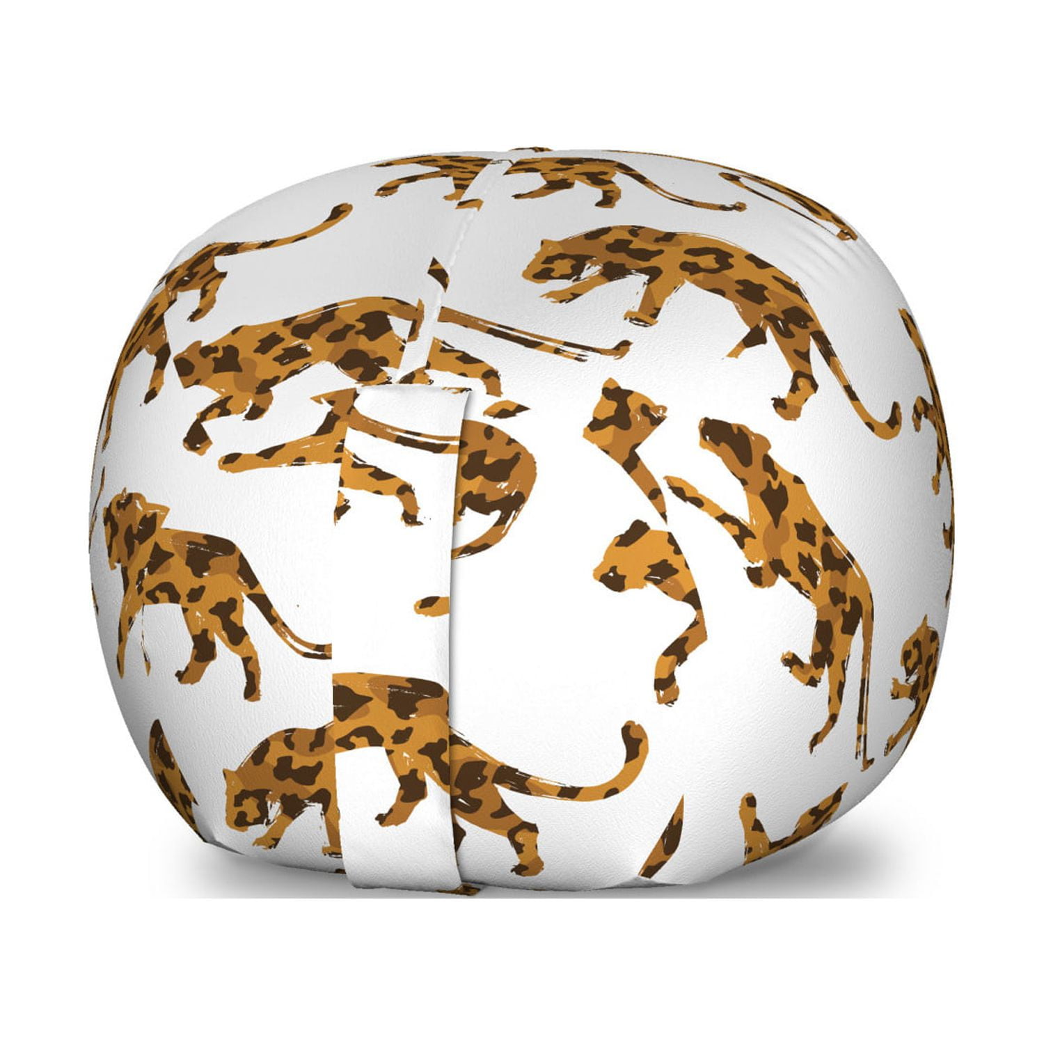 Jaguar Storage Toy Bag Chair, Watercolor Style Composition of Exotic ...
