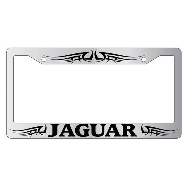 Jaguar Tribal Design 2 Chrome Plastic License Plate Frame - Walmart ...