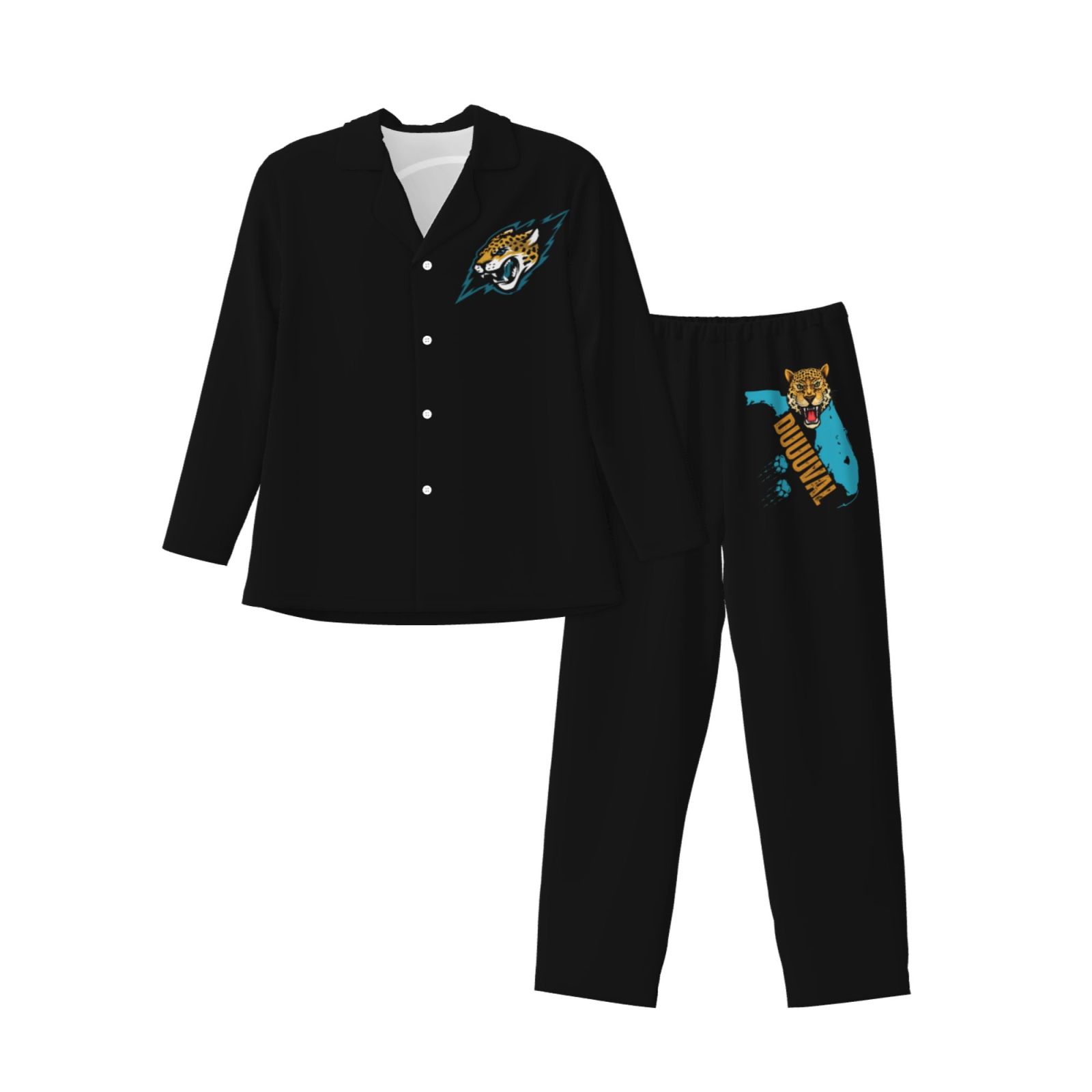 Jaguars Football Team Themed Men'S Pajama Sets, Soft And Comfortable ...