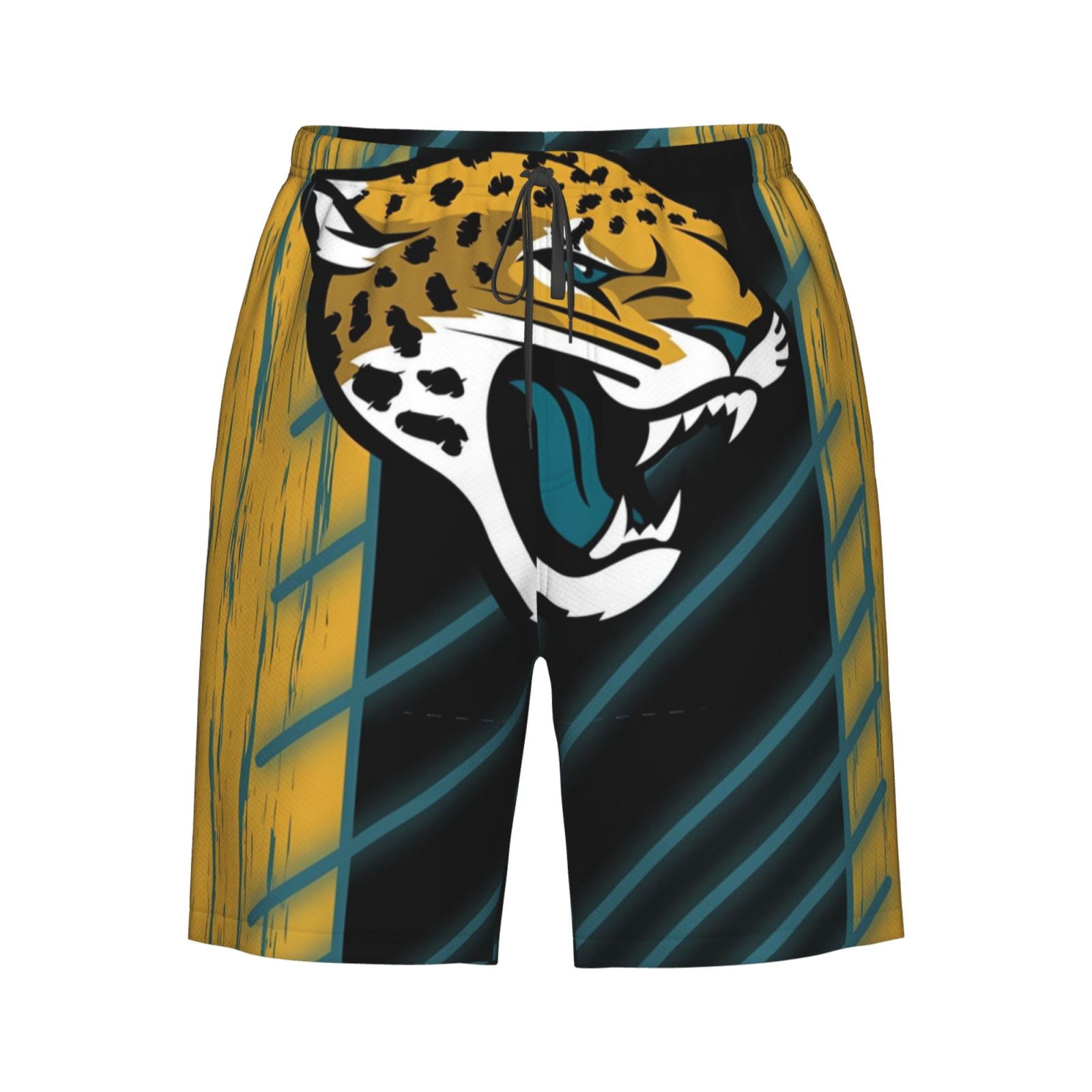 Jaguars Men's Quick Dry Beach Shorts Football Team Logo Print Dive Swim ...