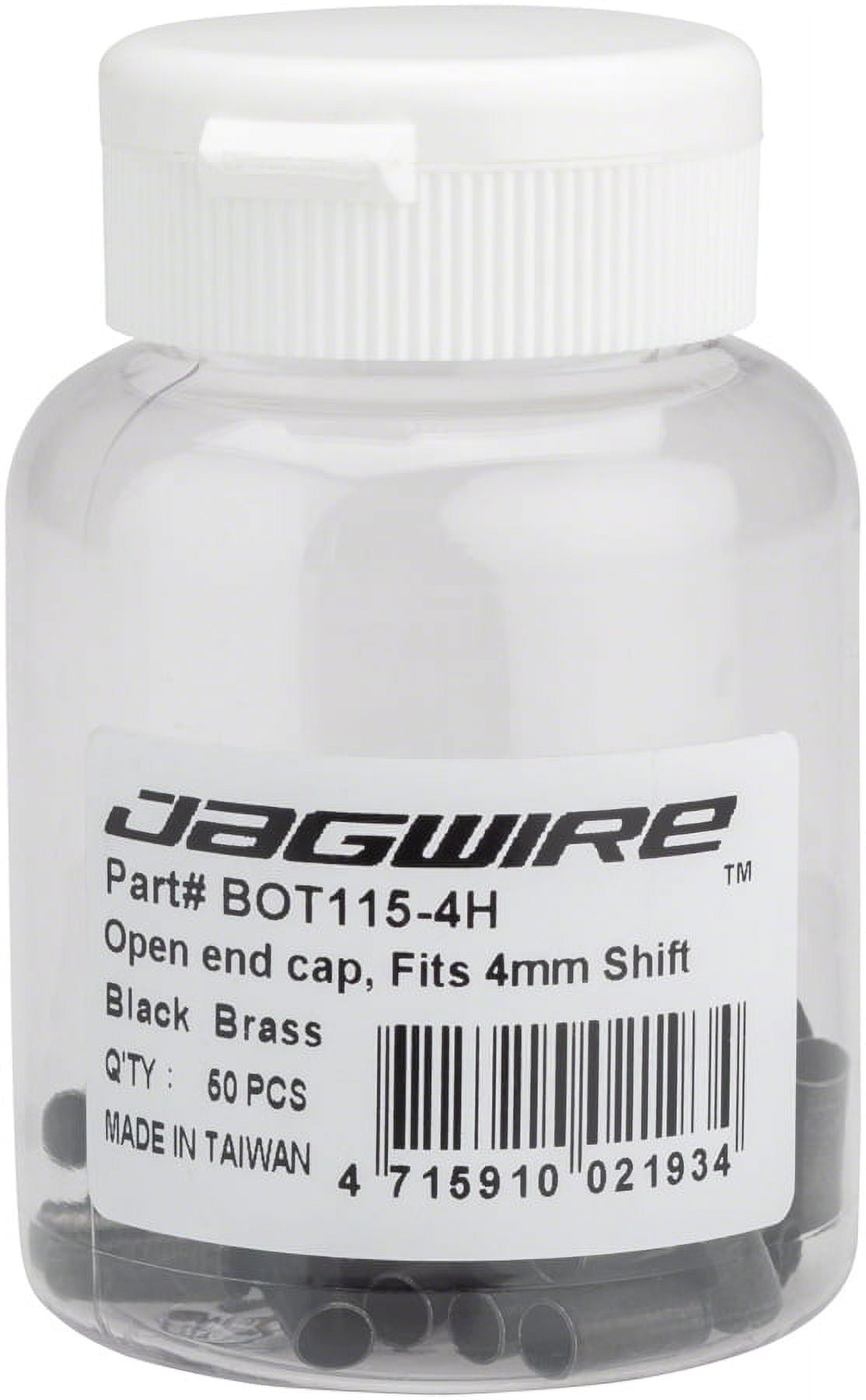 Jagwire 4mm Open Brass Cable Housing End Cap Bottle of 50, Color Black - Walmart.com