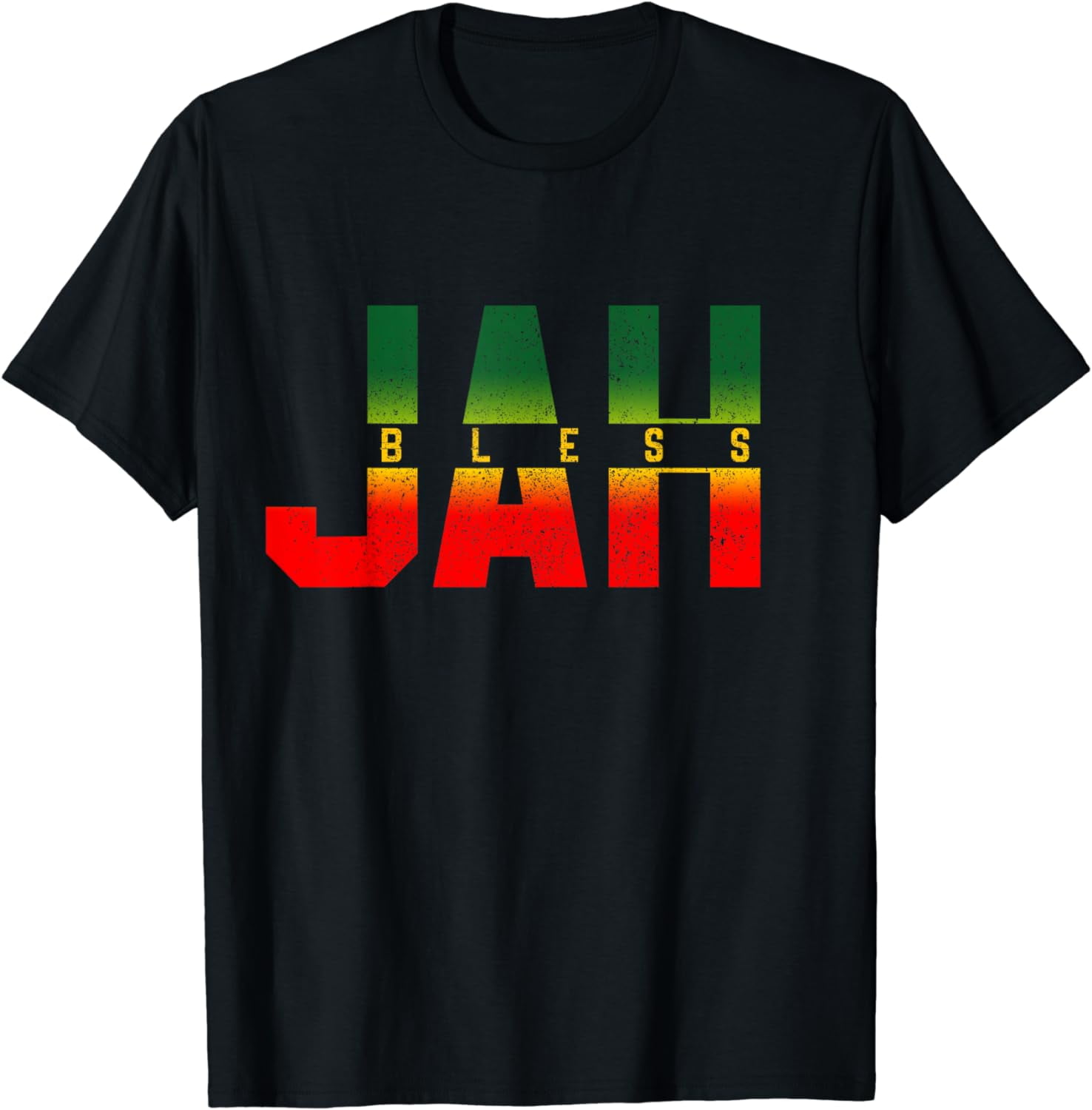 Jah Bless Shirt - Reggae Rastafari Jamaica Rasta T-Shirt T-Shirt ...