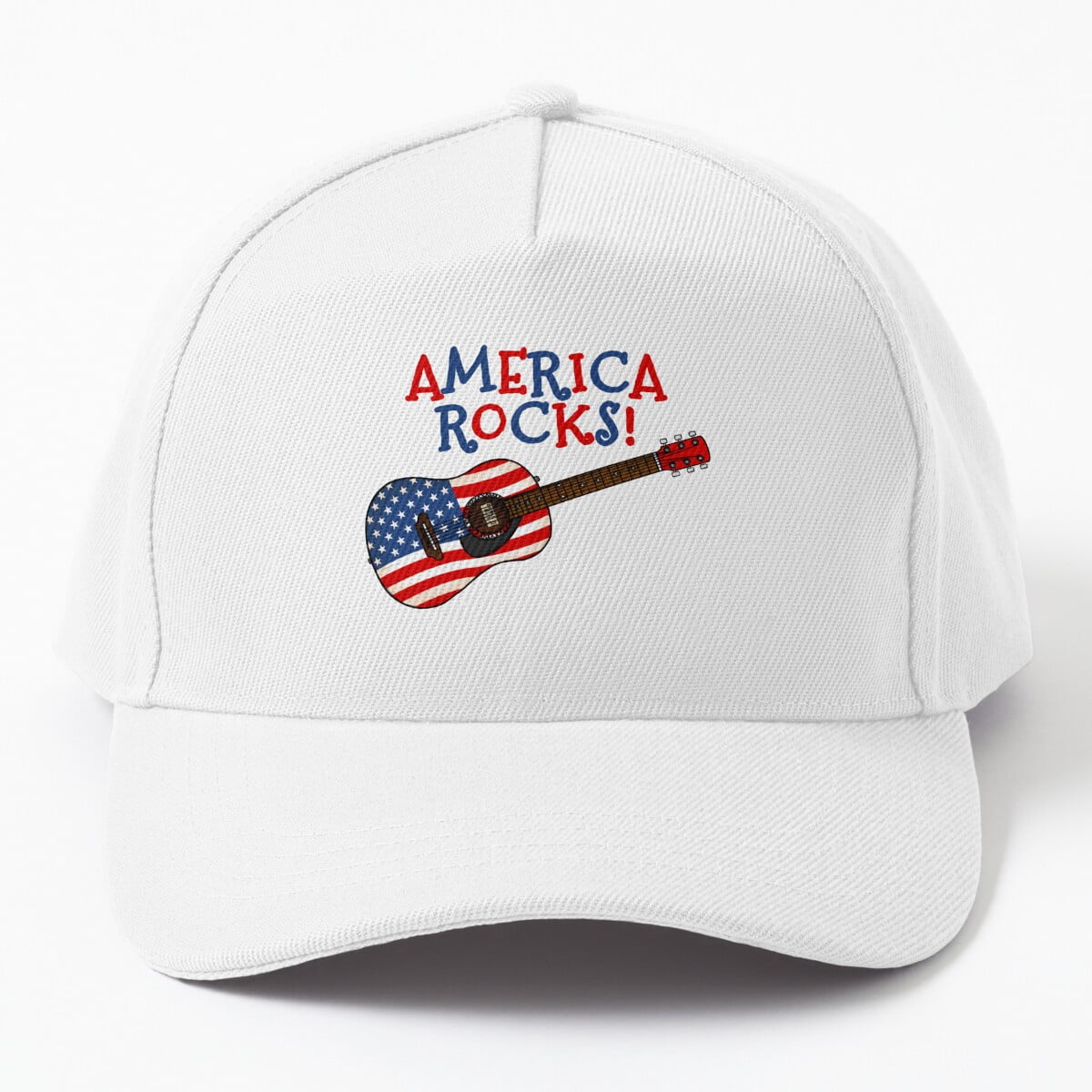 Jahat 4Th July Acoustic Guitar, America Rocks, Guitarist Musician Cap ...