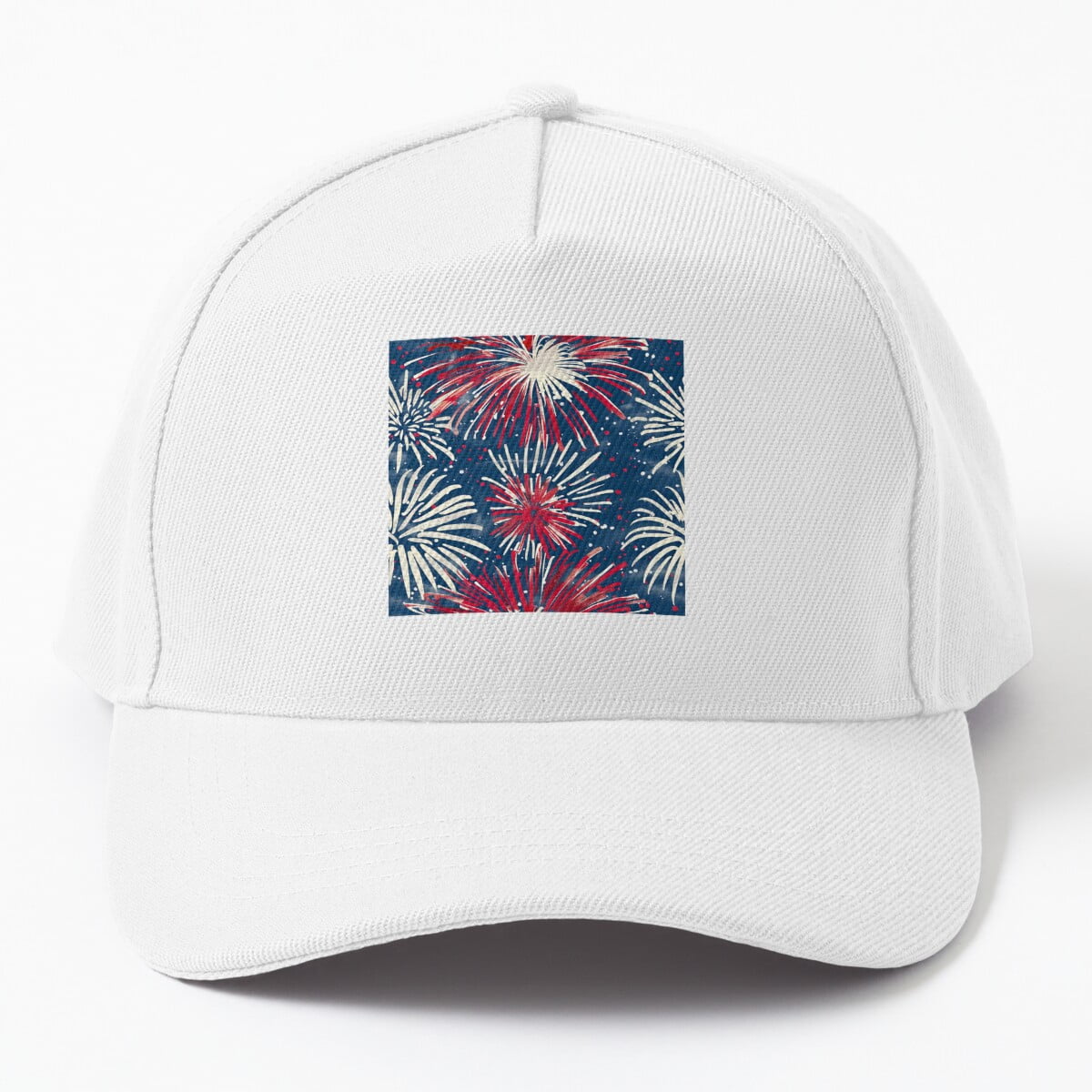 Jahat 4Th Of July Fireworks Pattern Cap Baseball Cap, Hats For Men ...