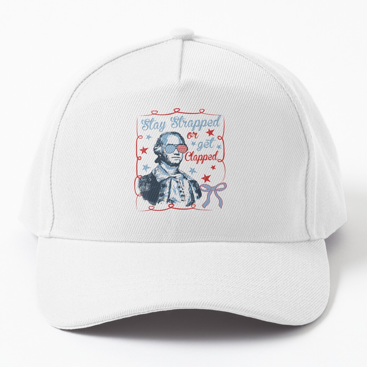 Jahat 4Th Of July Stay Strapped Or Get Clapped American Cap Hats For ...