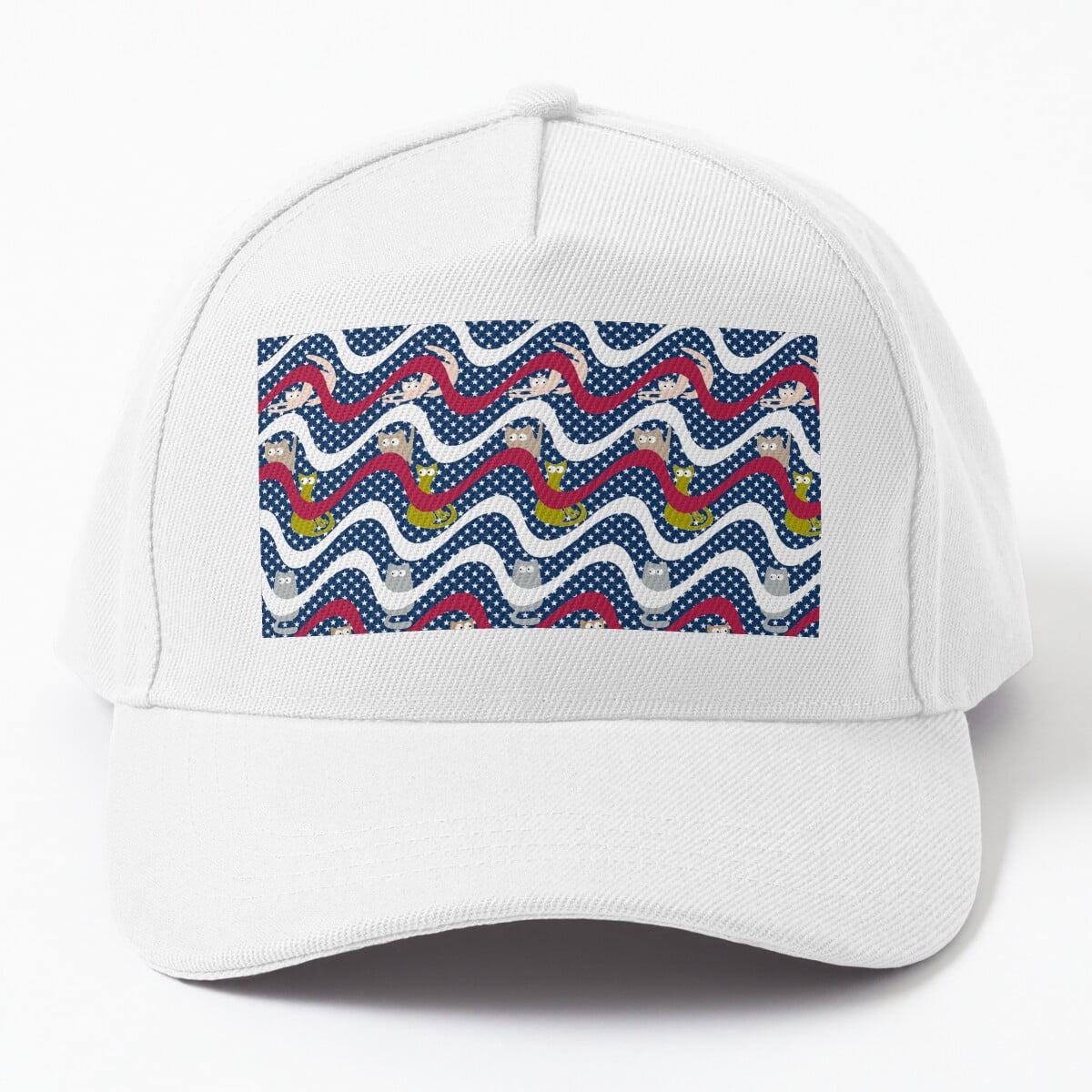 Jahat 4Th Of July Usa Flag Memorial Day Proud Bald Eagle Cap Baseball ...