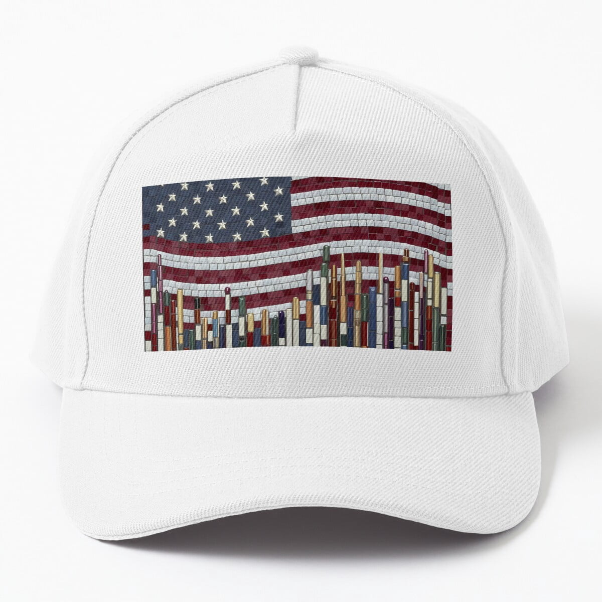 Jahat Americ Flag Mosaic Cap Baseball Cap, Hats For Men, Gift For Him ...