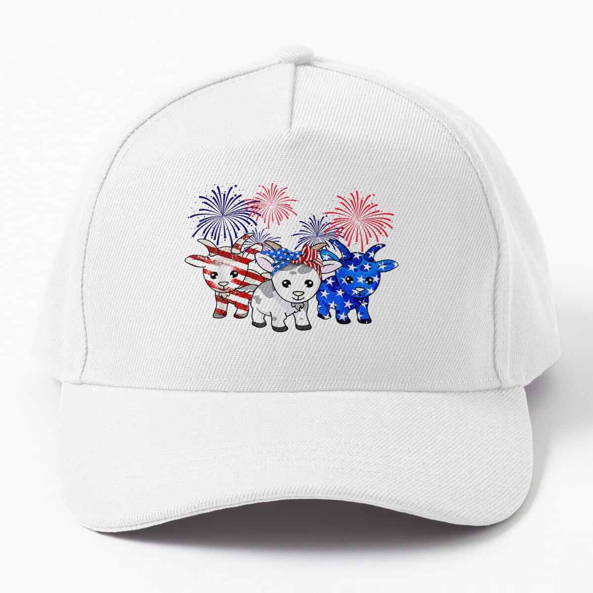 Jahat American Patriot Flag Goats Happy Independence Day Symbol Cute ...