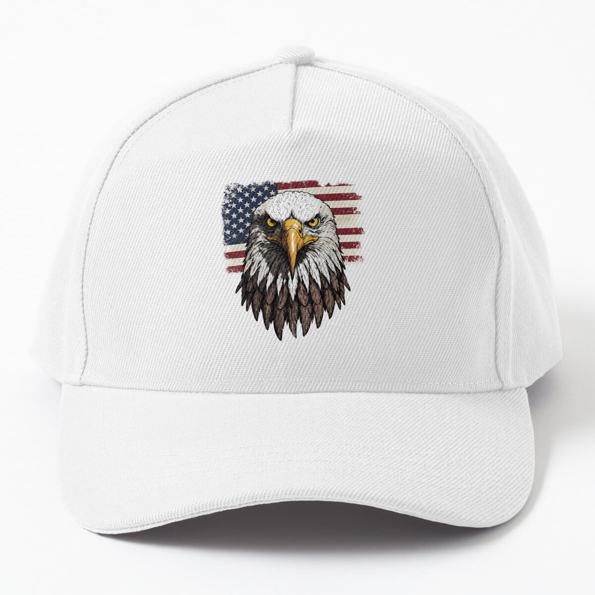 Jahat Bald Eagle With American Flag Cap Baseball Cap, Hats For Men ...