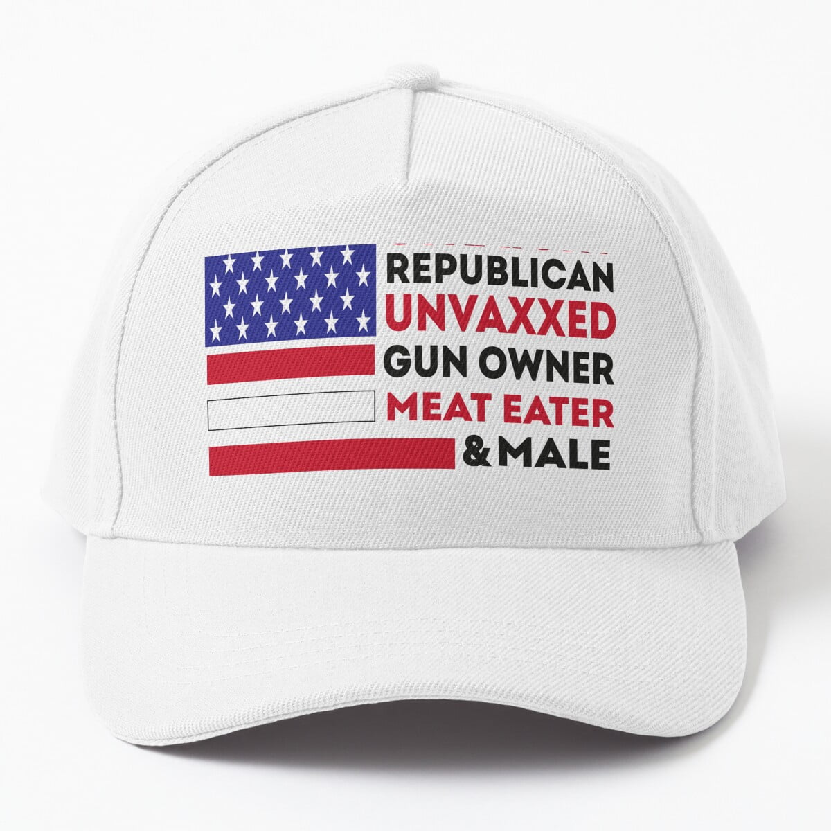 Jahat Christian White Straight Independence Day Memorial Day Cap ...