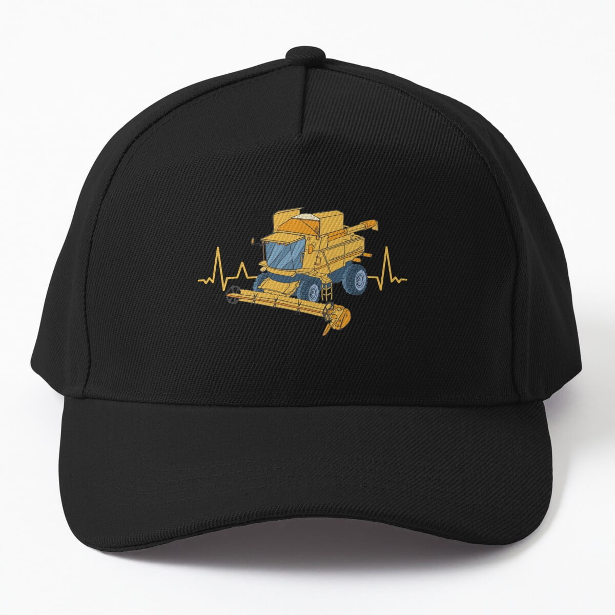 Jahat Combine Heartbeat Farming Farmer Harvest Cap, Hats For Men, Gift ...