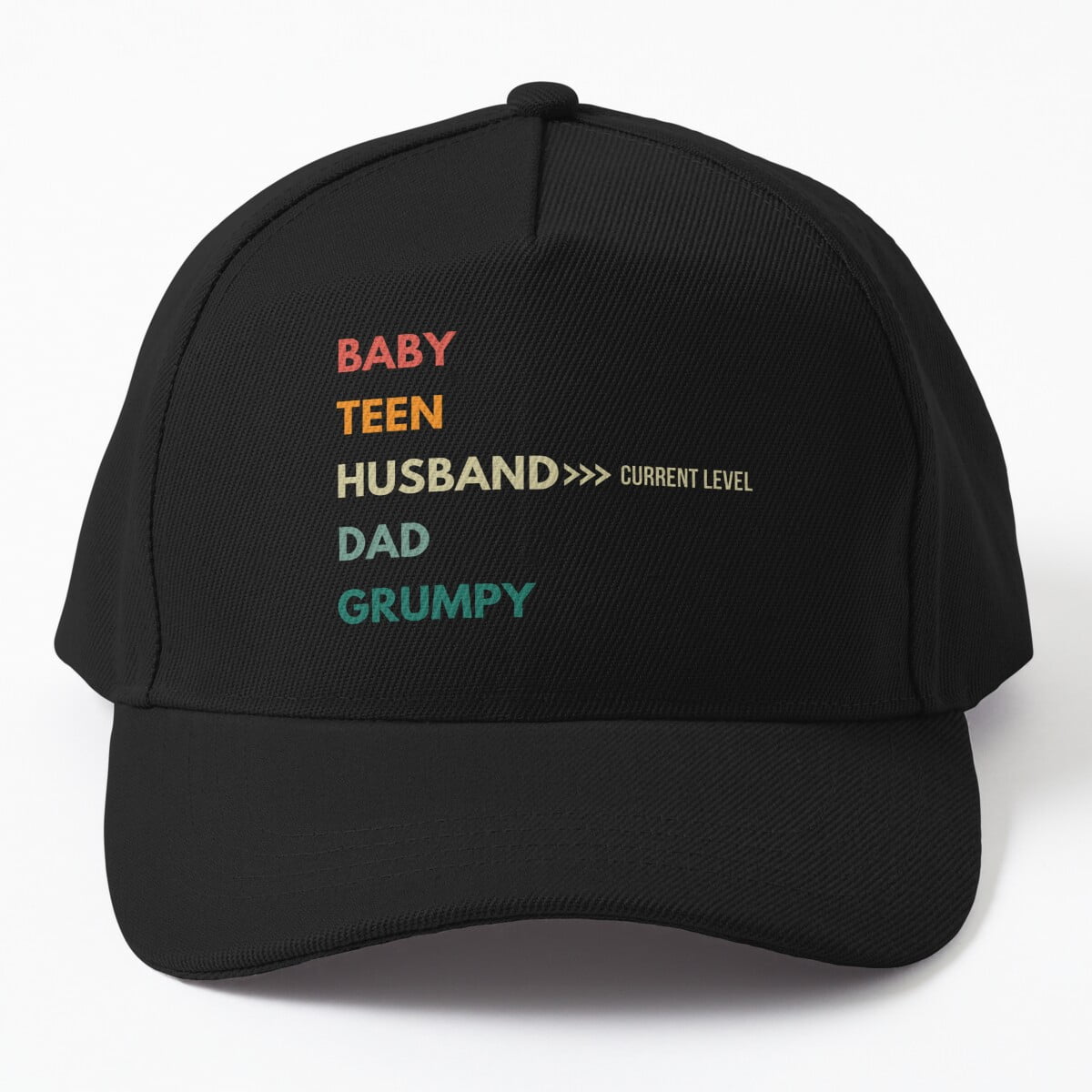 Jahat Current Level Husband Future Dad Vintage Design Cap, Hats For Men ...