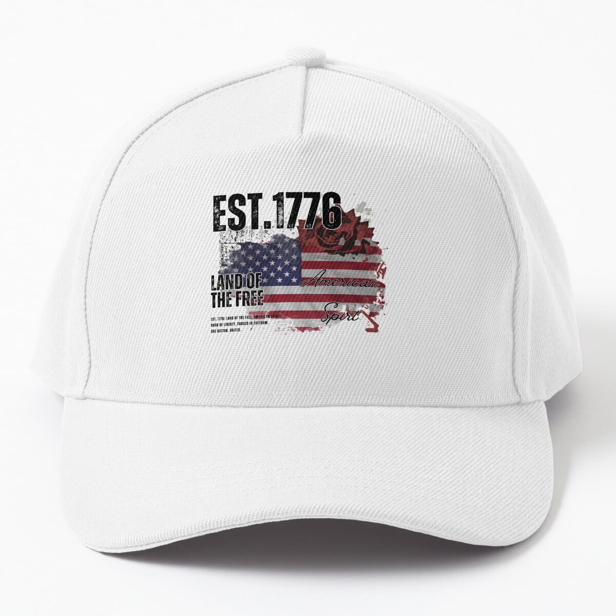 Jahat Est. 1776: Land Of The Free - American Spirit Usa Flag Cap Hats ...