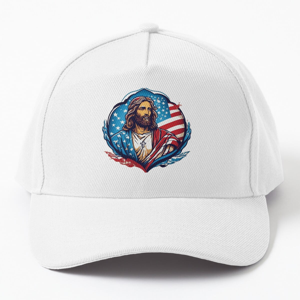 Jahat Faith Meets : Loves Jesus, Loves America Cap Baseball Cap, Hats ...