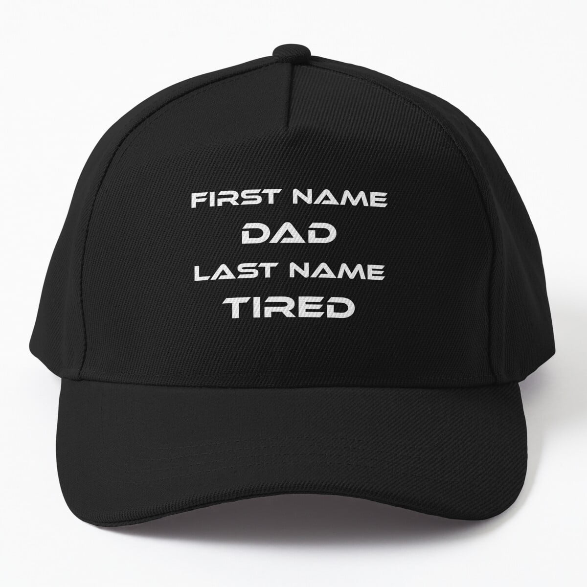 Jahat First Name Dad Last Name Tired Fathers Day Daddy For Men Cap ...