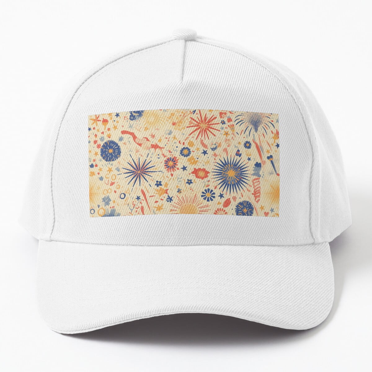 Jahat Fourth Of July Fireworks, Red Blue Cap Baseball Cap, Hats For Men ...