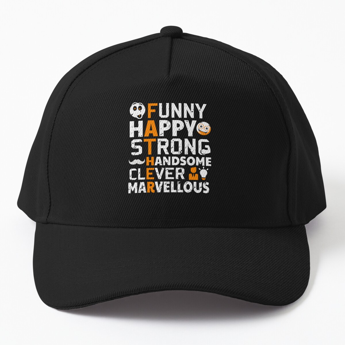Jahat Funny Happy Strong Handsome Clever Marvellous Fathers Day Cap ...