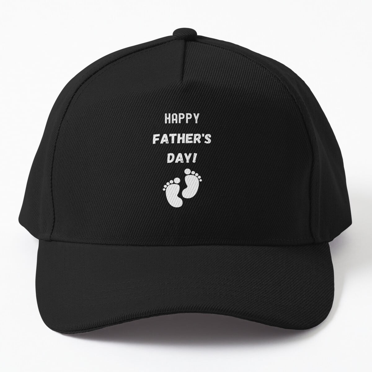 Jahat Happy Father'S Day, Baby Feet, White Text Cap, Hats For Men, Gift ...