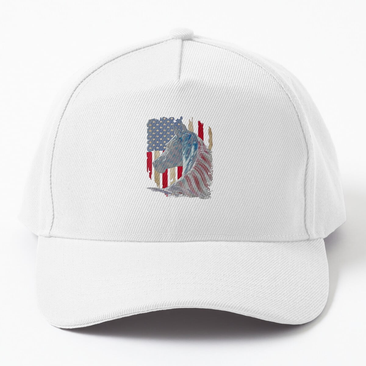 Jahat Horses America Flag 4Th Of July Independence Day Cap Baseball Cap ...