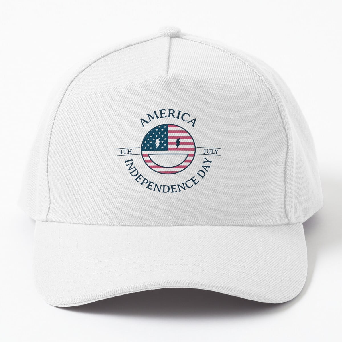 Jahat Independence Day. 4Th July. Illustration With Smiling Emoji Cap ...