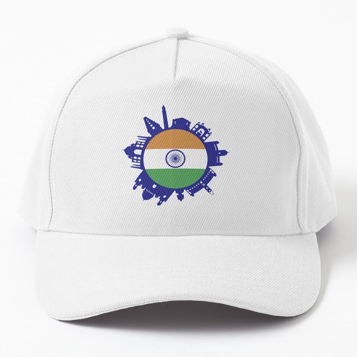 Jahat India Skyline India Flag Delhi Mumbai Chennai Kolkata Cap Hats ...