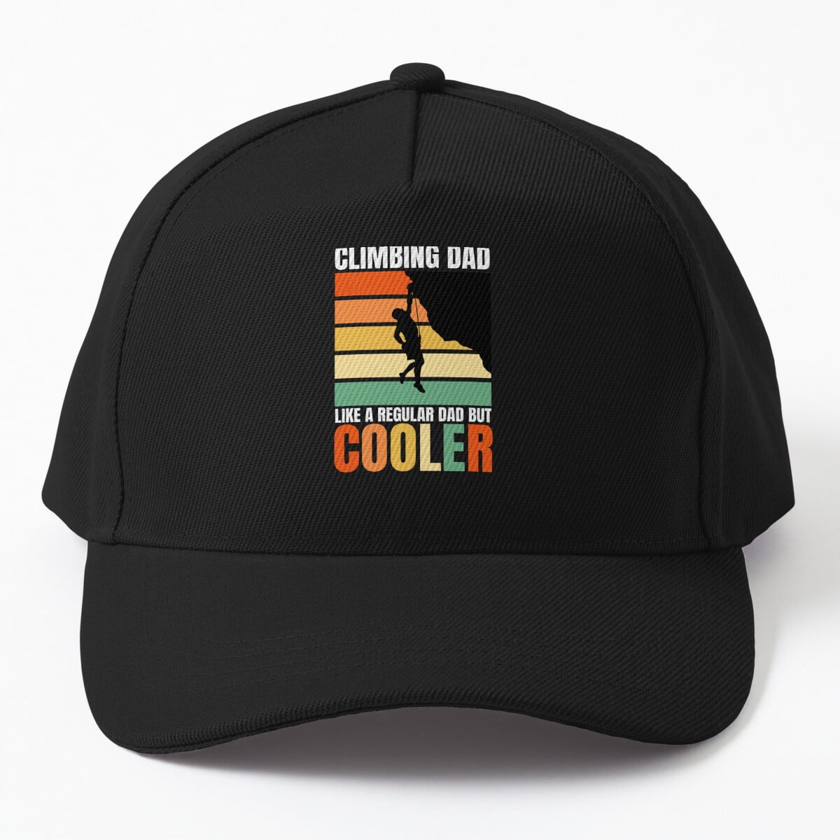 Jahat Men Rock Climbing Dad Mountain Climber Hiker Father'S Day Cap ...