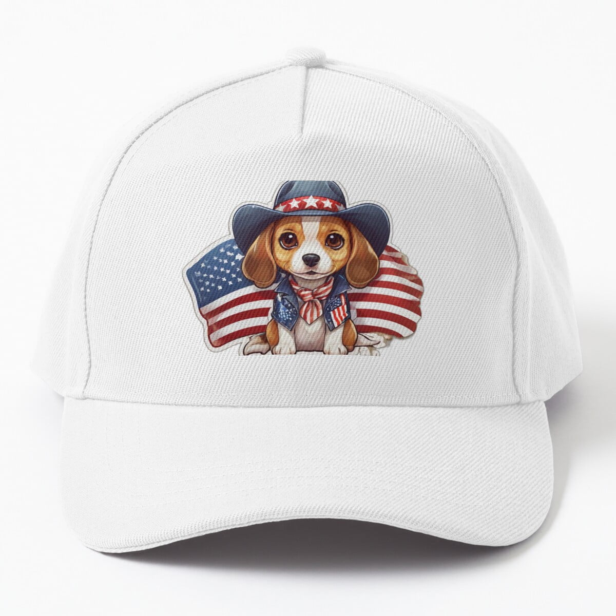 Jahat Patriotic Cowboy Beagle Cap Baseball Cap, Hats For Men, Gift For ...