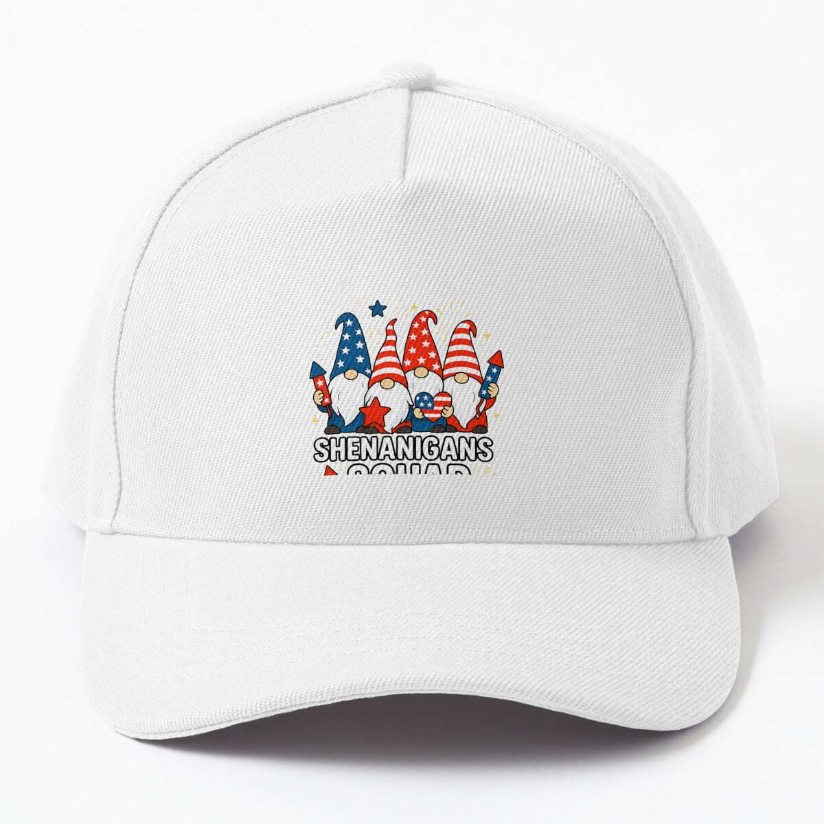 Jahat Patriotic Gnomes 4Th Of July Hat Funny Shenanigans Squad Cap Baseball Cap, Hats For Men ...