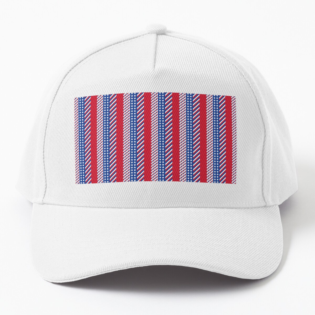 Jahat Red White And Moo Patriotic Cow Usa Flag Funny 4Th Of July Cap ...