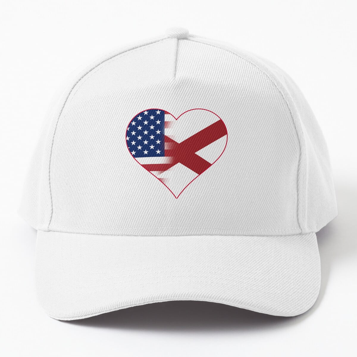 Jahat State Of Alabama Flag And American Flag Fusion Design Cap ...