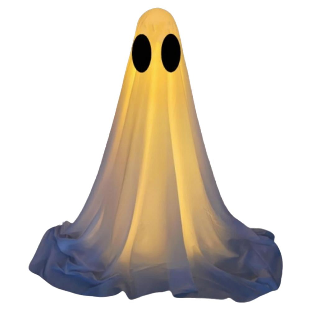 Jahhsay® Halloween Lighted Ghost Sculpture Light Up Ghost Decor Garden ...