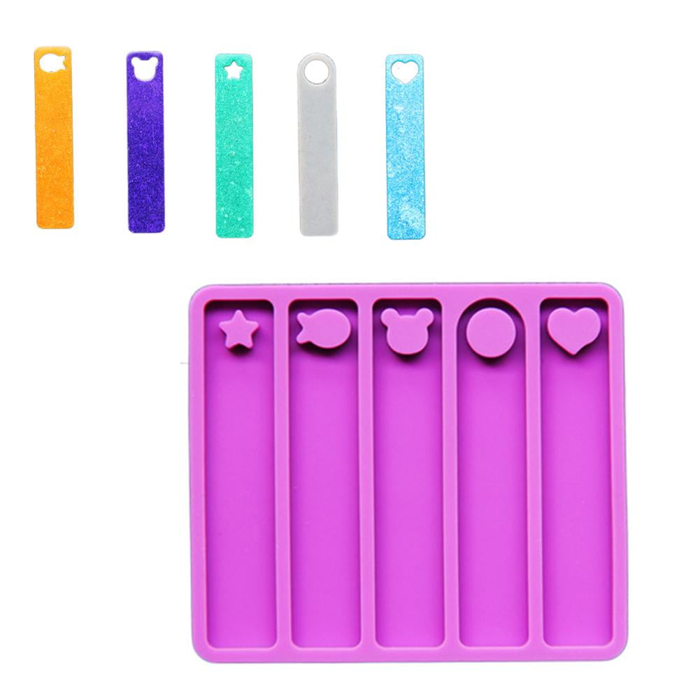 Jahhsay® Resin Molds Silicone For Name Plate, 6 Cavities Epoxy Molds ...