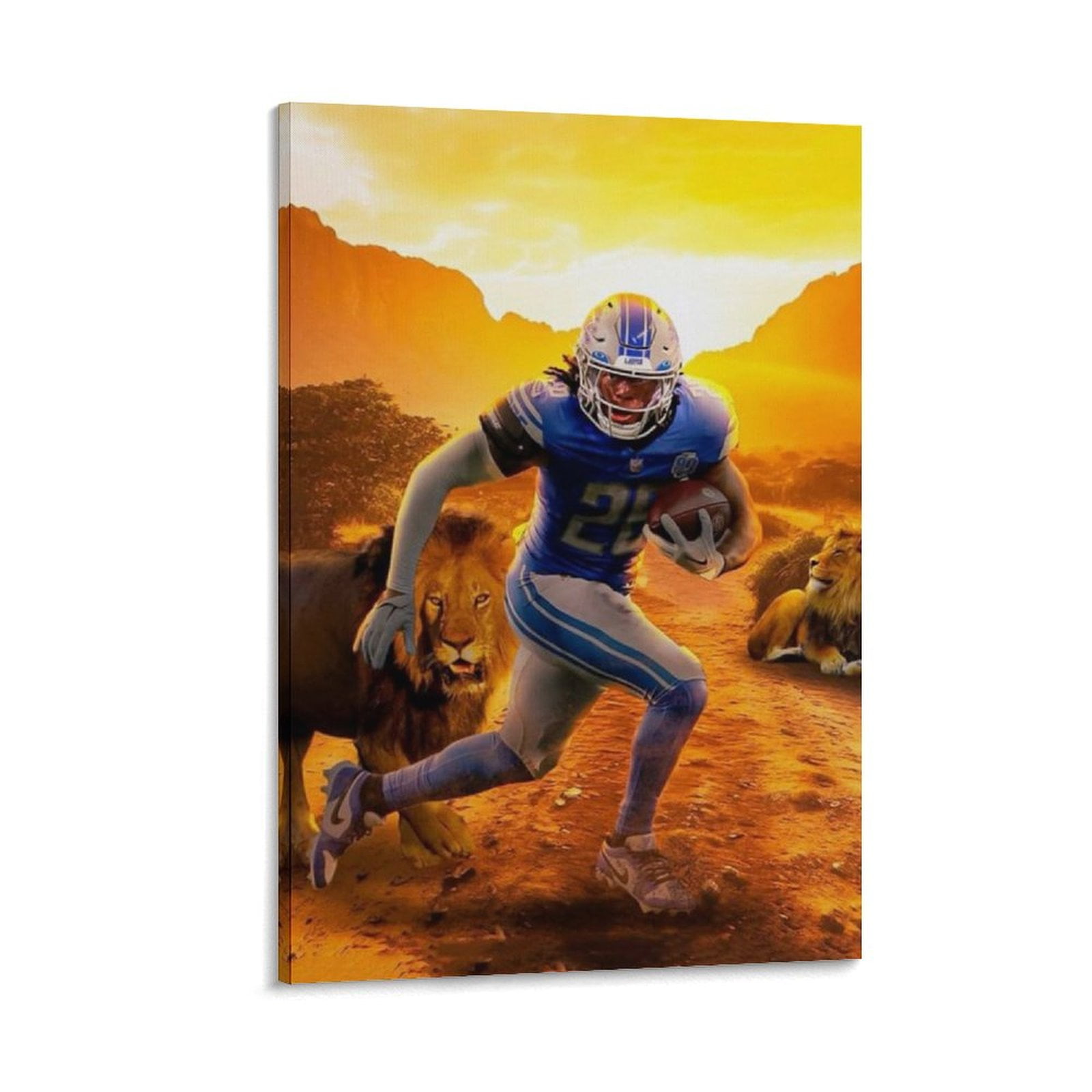 Jahmyr Gibbs Canvas Poster Posters Wall Art Painting Canvas Gift Living ...