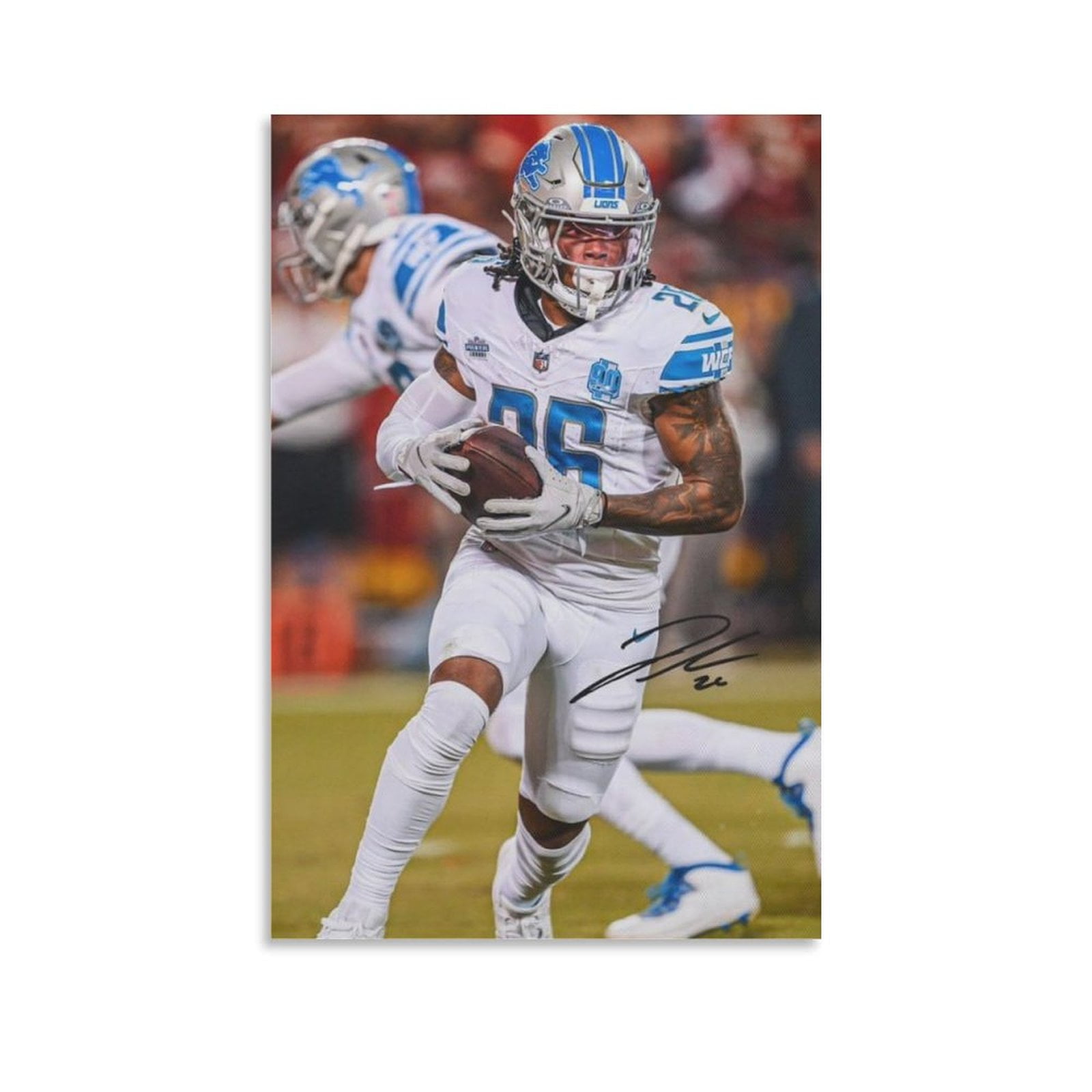 Jahmyr Gibbs Canvas Poster Room Aesthetic Poster Print Art Wall ...