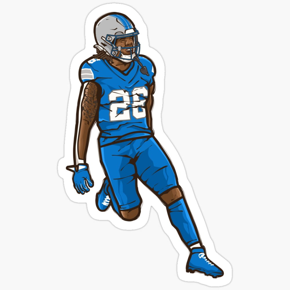 Jahmyr Gibbs Celebration Sticker Phone Decal Water Bottle Stickers Car ...