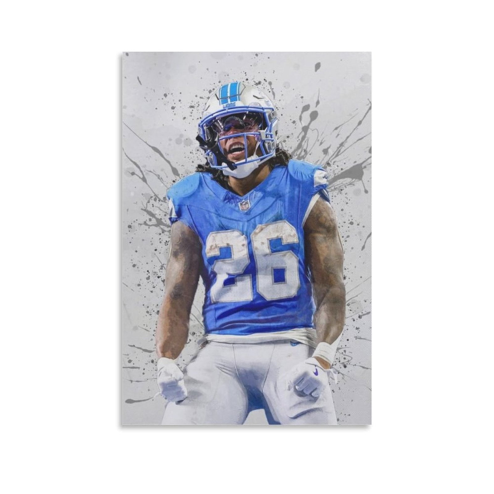 Jahmyr Gibbs Poster Canvas Poster Room Aesthetic Poster Print Art Wall ...