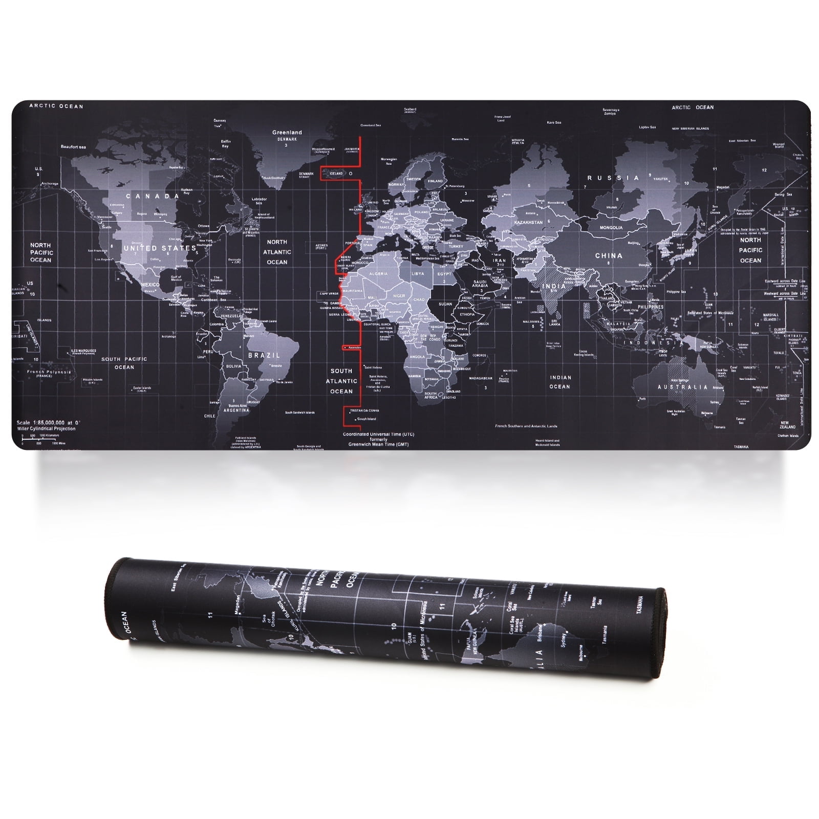 Stars World map Mouse pad (31.5x11.8 in) Extended Gaming Mousepad Non ...